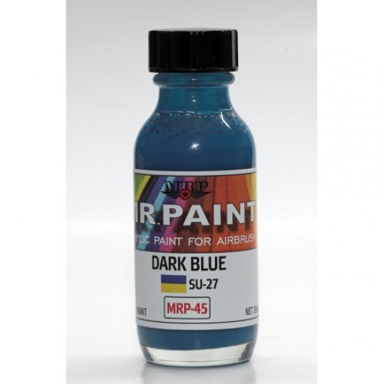 Acrylic Lacquer Paint - Dark Blue for Sukhoi Su-27 30ml (#MRP-45) - BNA ...