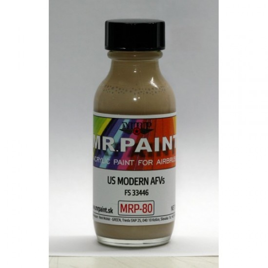 Acrylic Lacquer Paint - US Modern AFVs (FS 33446) 30ml (#MRP-80) - BNA ...