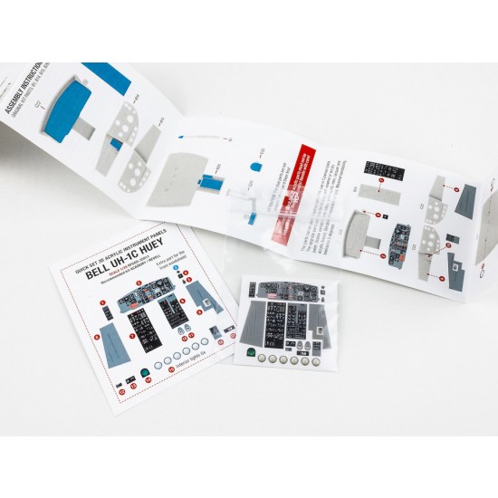1/35 Bell UH-1C Cockpit Instrument Panels n Detail Parts for Academy ...