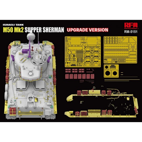 1/35 Israeli Tank M50 Mk2 Super Sherman Upgrade Version Rye Field Model ...