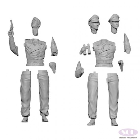 1/35 WWII German Tiger Tank Commander and Gunner SOL Resin Factory MM615
