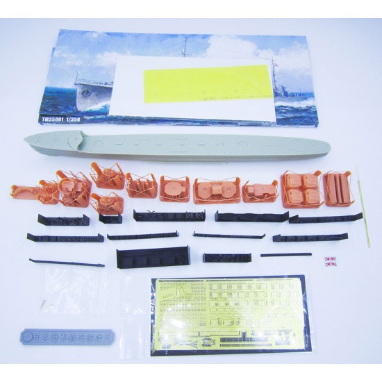 1/350 IJN Destroyer Mutsuki Resin kit Full Hull version [Deluxe Edition ...