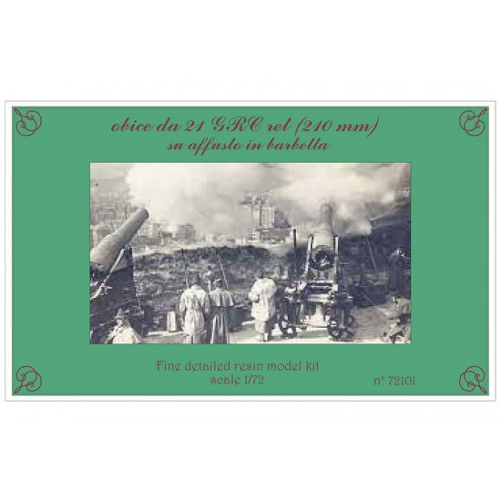 1/72 21cm GRC (210mm) Howitzer on Barbette Mount WIP3D 72101